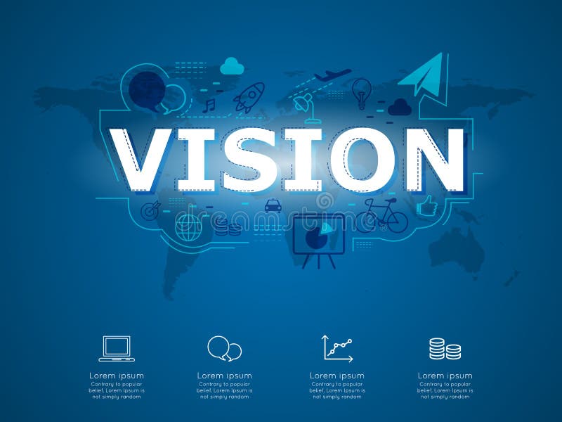 The vision in the world. stock illustration. Illustration of ...