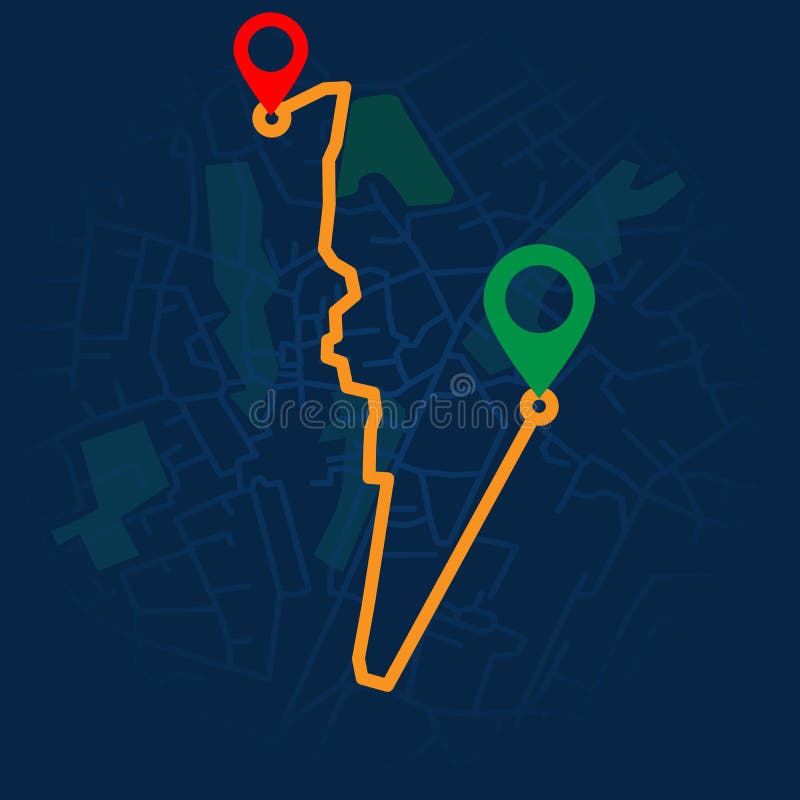 Creative Infographic City Map Navigation for Your Dashboard Concept ...