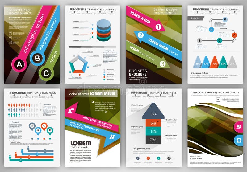 Creative Infographic Concept and Business Graphics Brochures Stock ...