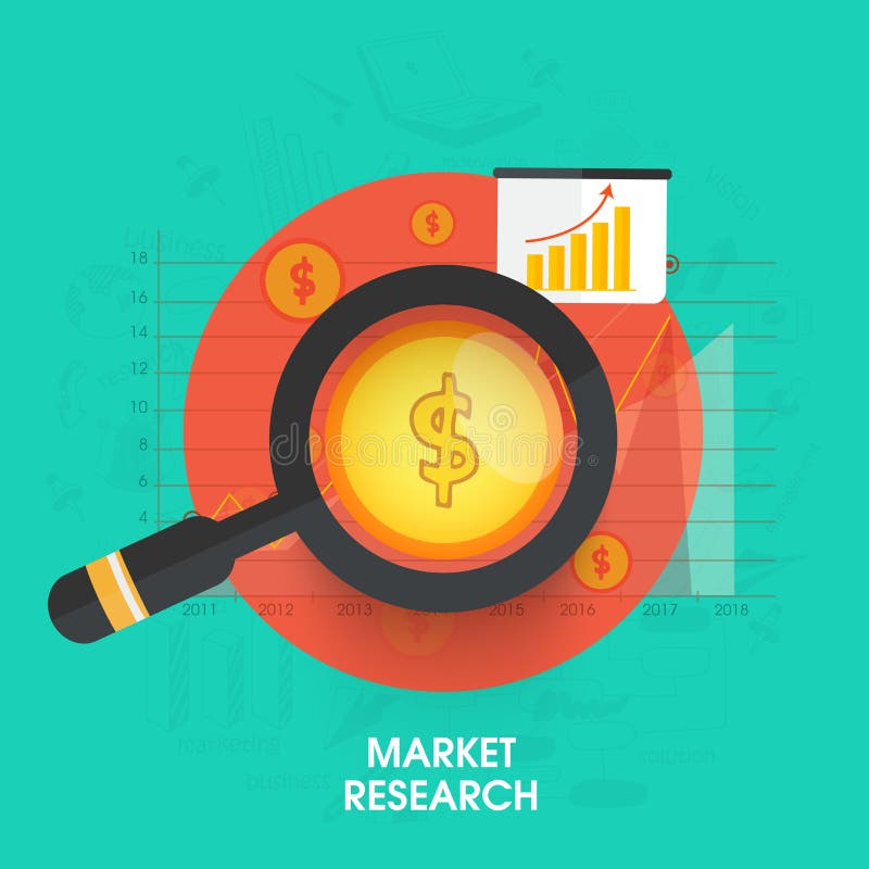 Creative Infographic Layout for Market Research. Stock Illustration ...