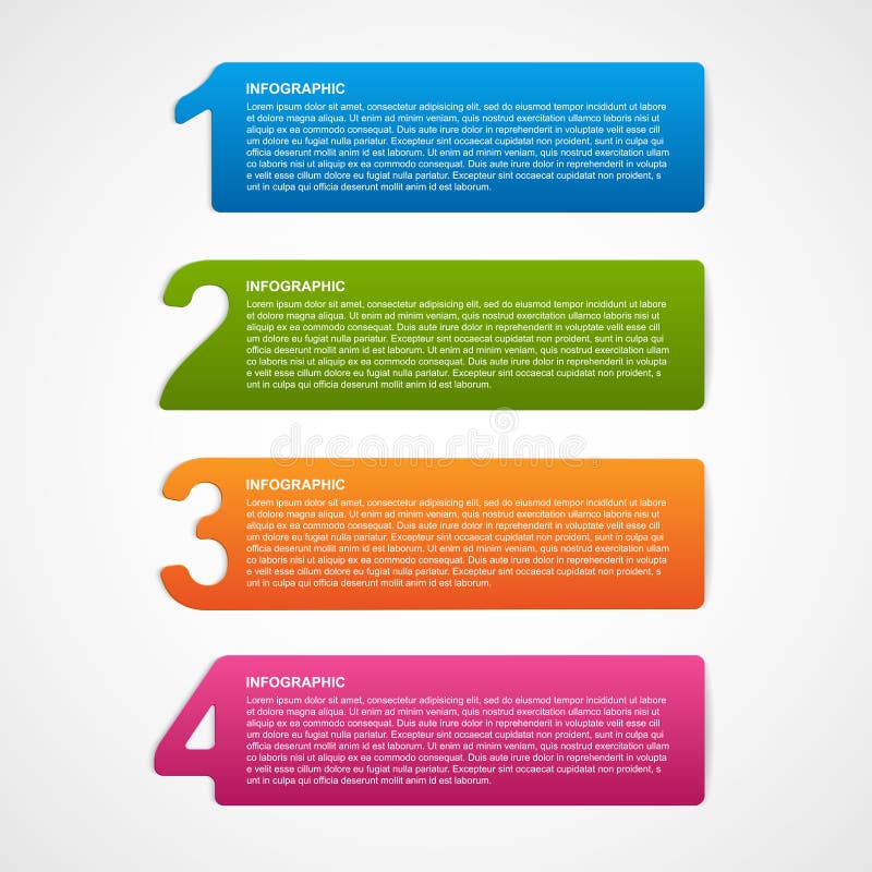 Creative Infographic Number Options Template. Stock Vector ...