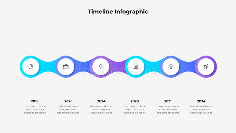 Creative Infographic Showcasing a Timeline with Key Milestones ...