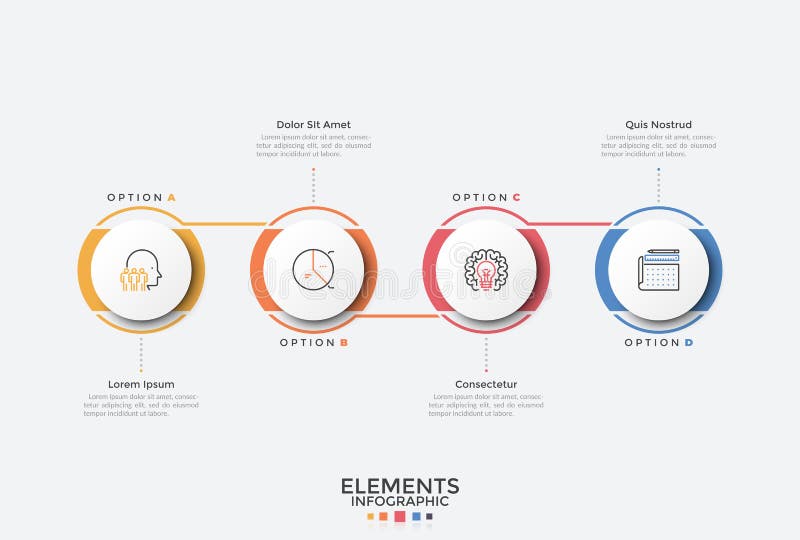 Creative Infographic Template Stock Vector - Illustration of process ...
