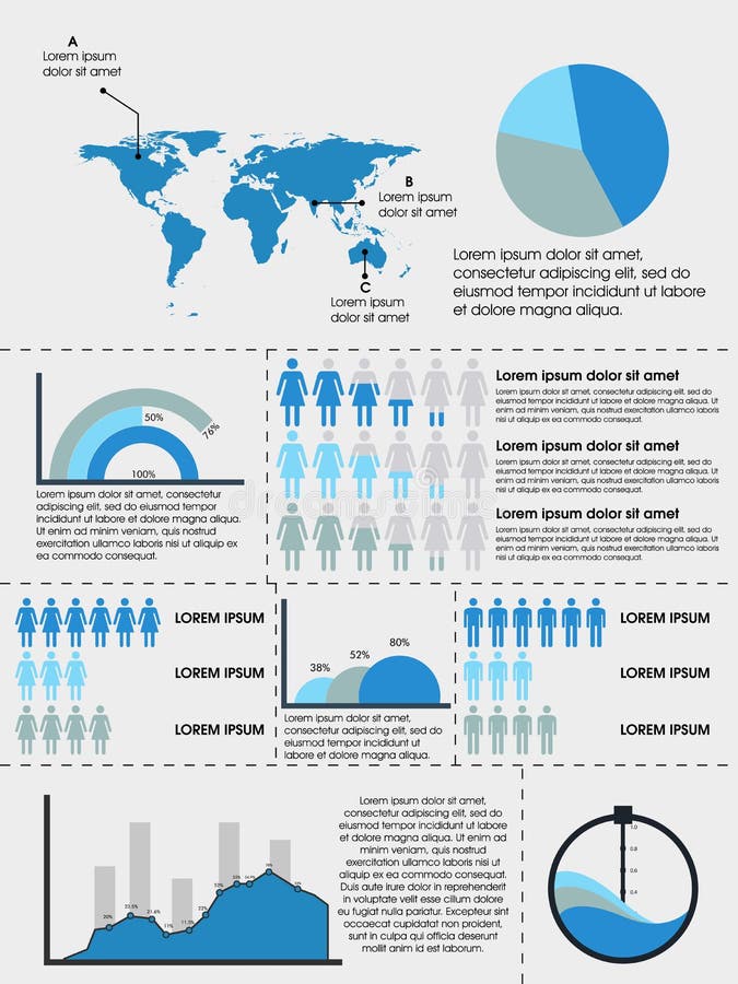 Human infographics stock vector. Illustration of graph - 33561372