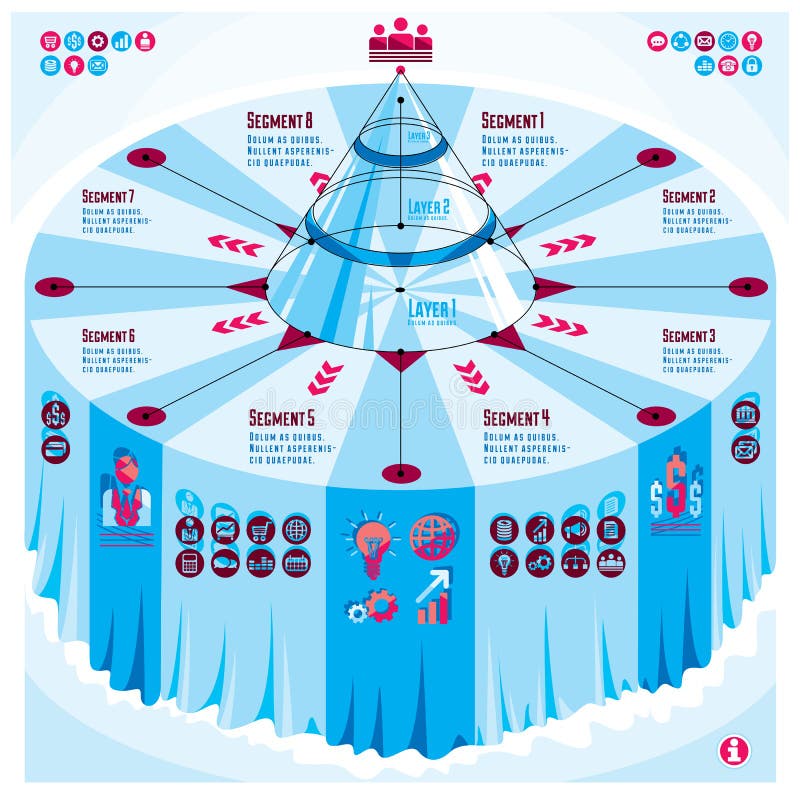 Creative Infographics Template, 3d Table with Layered Pyramid Id Stock ...