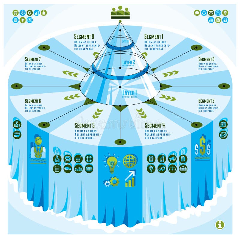 Creative Infographics Template, 3d Table with Layered Pyramid Id Stock ...