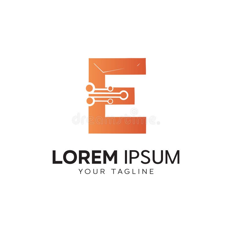 Creative Initial Letter E Logo Design Vector Stock Vector ...