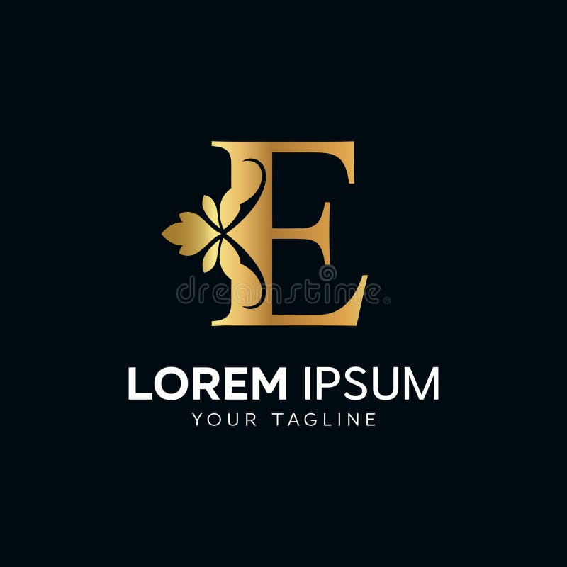 Creative Initial Letter E Logo Design Vector Stock Vector - Illustration of marketing ...