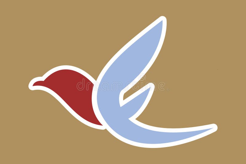 Creative Initial Letter F with Eagle Bird Sticker Logo. Stock ...