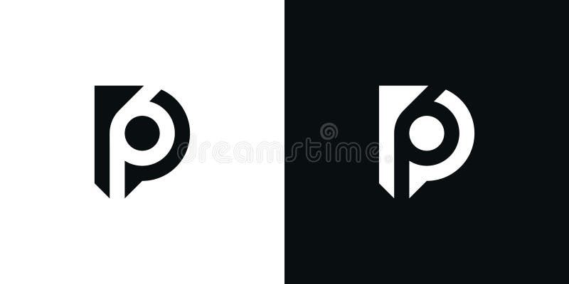 Creative Letter P6 Logo Design Inspiration Stock Illustration ...