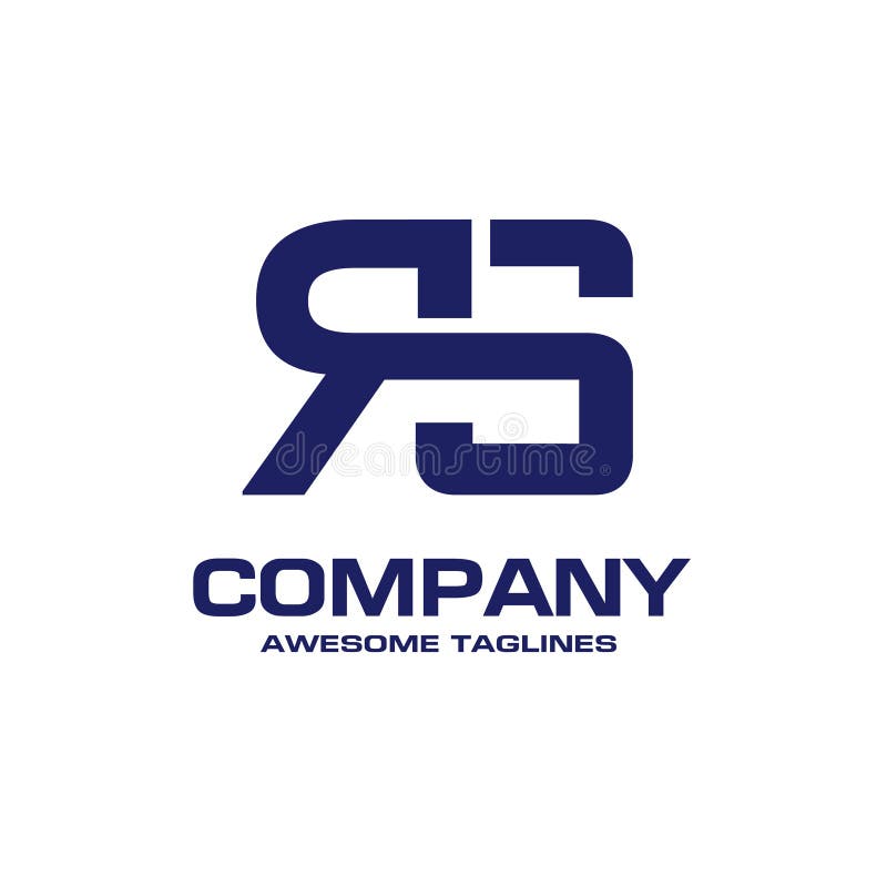 Creative Initial Letter RS Logo Stock Vector - Illustration of graphic ...