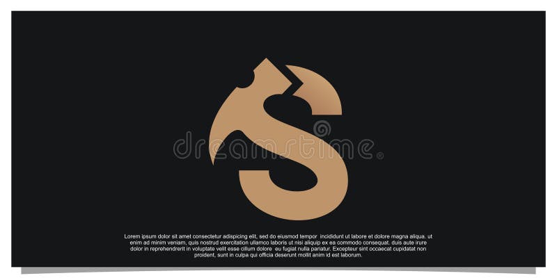 Creative Initial Letter S with Hammer Logo Design Unique Concept ...