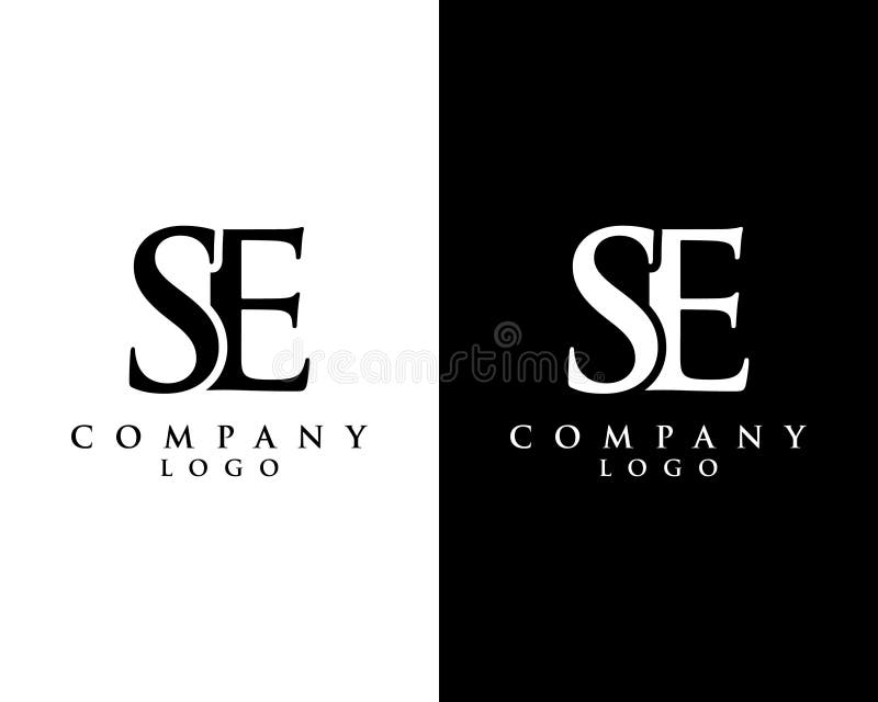Creative Initial Letter SE/ES Abstract Company Logo Design. Vector Logo ...