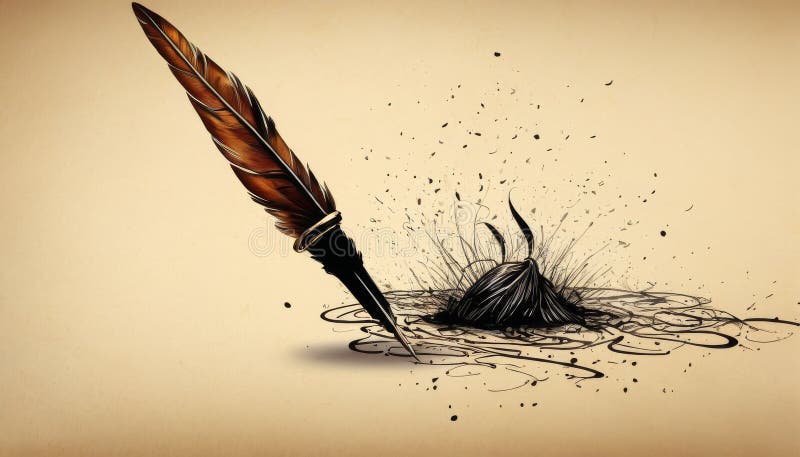 Creative Ink Splash stock image. Image of artistic, calligraphy - 313929661