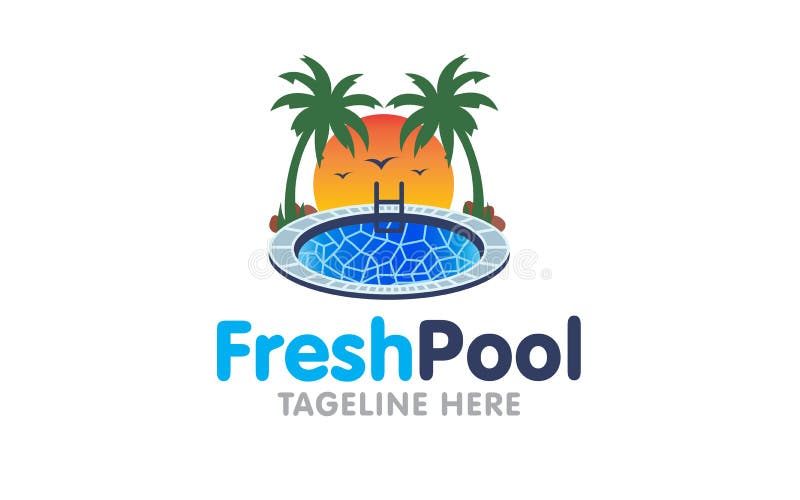 Creative Innovation for Swimming Pool Logo Design Stock Vector ...