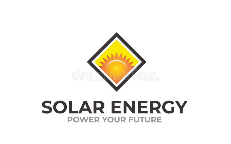 Creative Innovation Solar Energy Power Vector Logo Design Stock Vector ...
