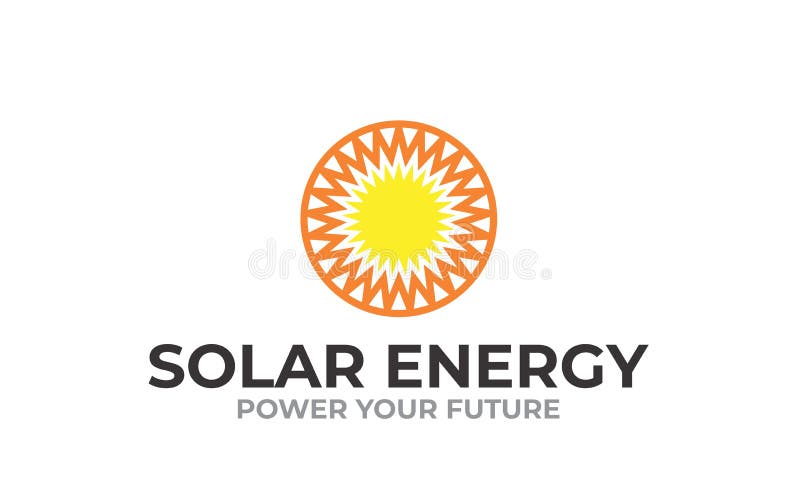 Creative Innovation Solar Energy Power Vector Logo Design Stock Vector ...