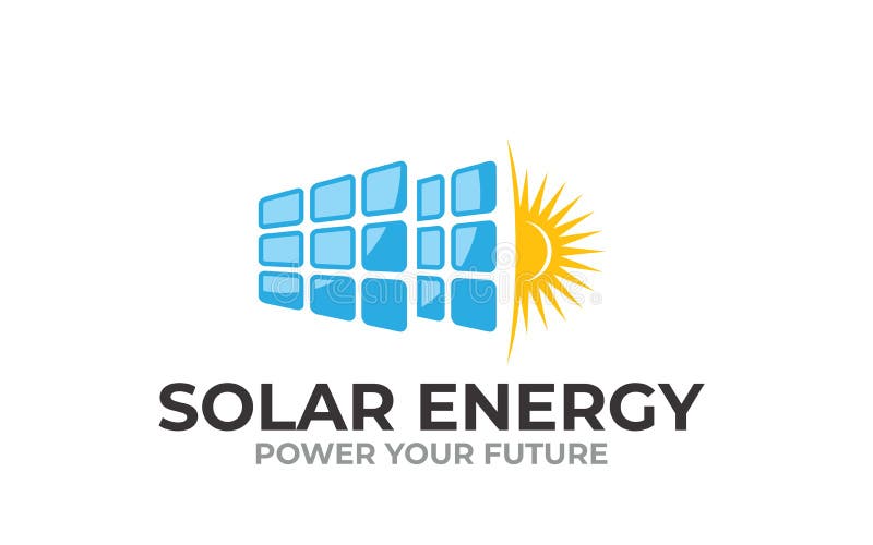 Creative Innovation Solar Energy Power Vector Logo Design Stock Vector ...