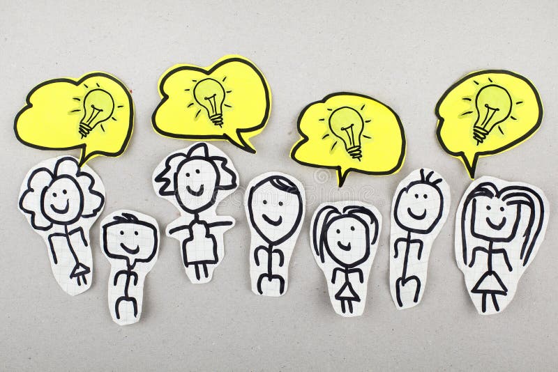 Teamwork Creativity Synergy Ideas Concept Stock Photo - Image of ...