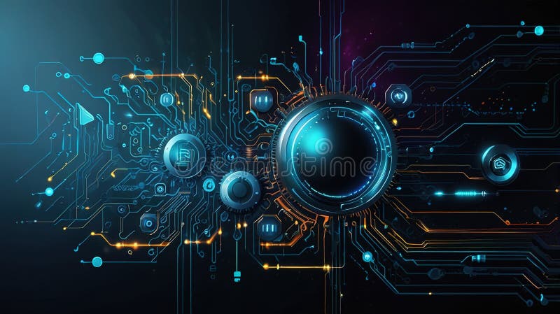 Creative Inovative Technology Background Stock Illustration ...