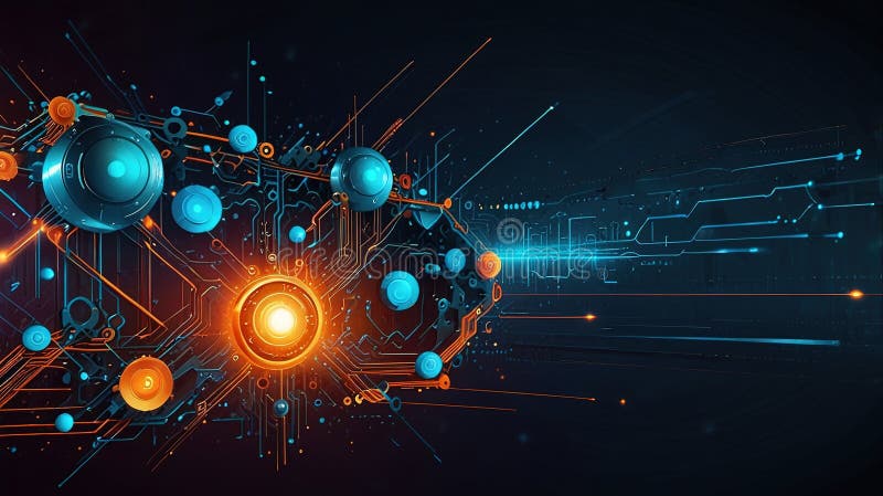 Creative Inovative Technology Background Stock Illustration ...