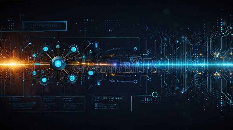 Creative Inovative Technology Background Stock Illustration ...