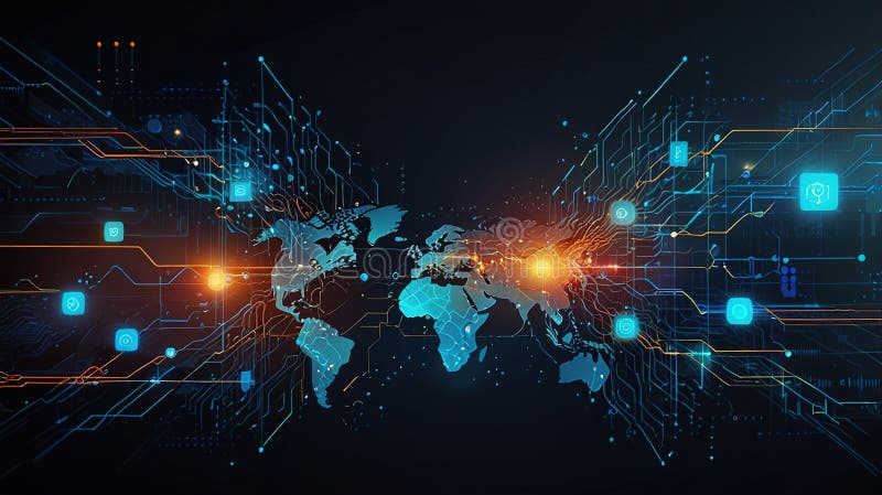 Creative Inovative Technology Background Stock Illustration ...