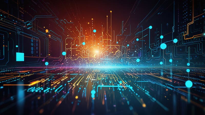 Creative Inovative Technology Background Stock Illustration ...