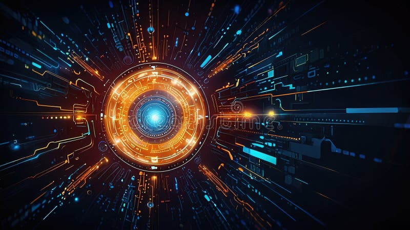 Creative Inovative Technology Background Stock Illustration ...