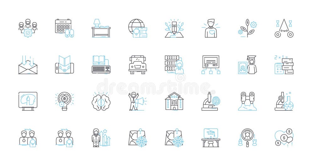Creative Inspiration Linear Icons Set. Ingenuity, Creativity ...