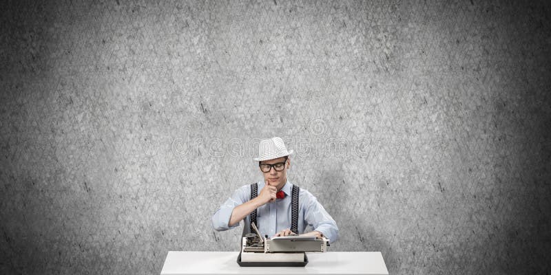 Creative Inspiration of Young Writer. Stock Image - Image of author ...