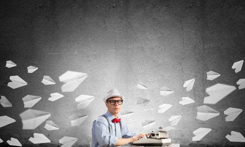 Creative Inspiration of Young Writer. Stock Photo - Image of desk ...