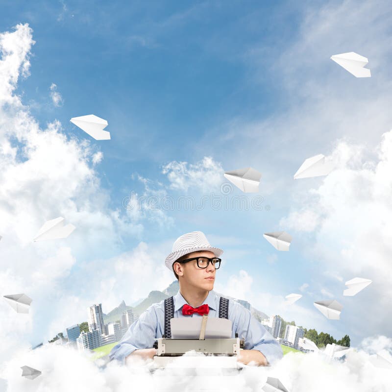 Creative Inspiration of Young Writer. Stock Photo - Image of ...