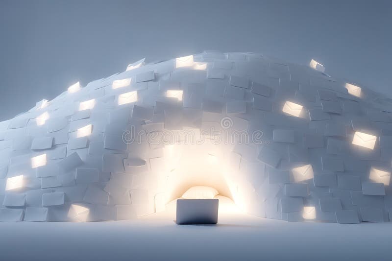 Creative Installation Features Illuminated Paper Structure in an ...