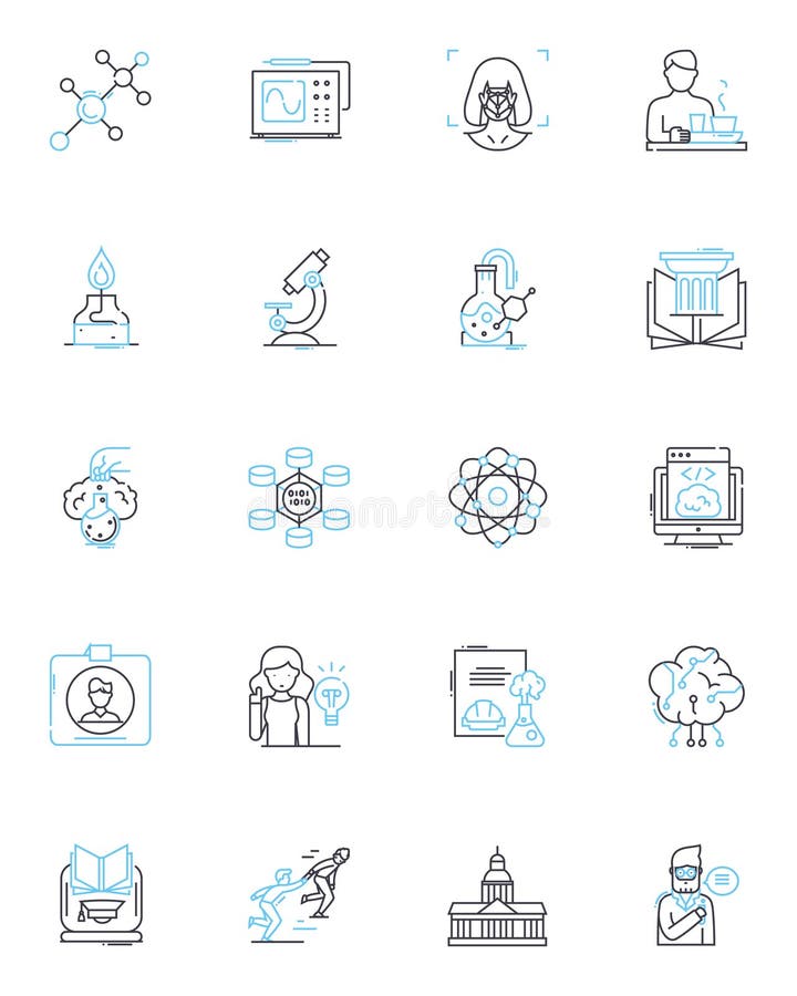Creative Interaction Linear Icons Set. Collaboration, Ideation ...