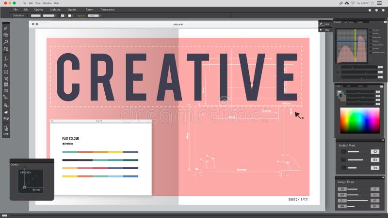 Creative Interface Program Computer Concept Stock Illustration ...