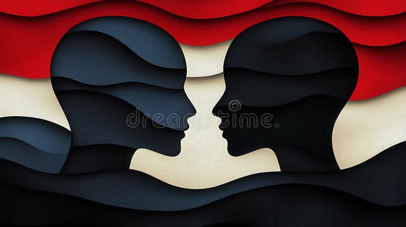 Layered Face Silhouettes Stock Photos - Free & Royalty-Free Stock ...