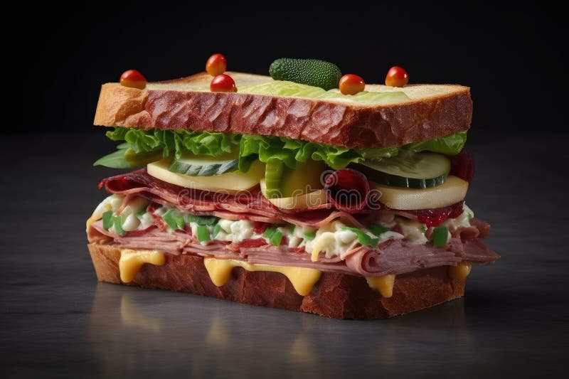 Creative Interpretation of the Classic Sandwich, with Ingredients and ...