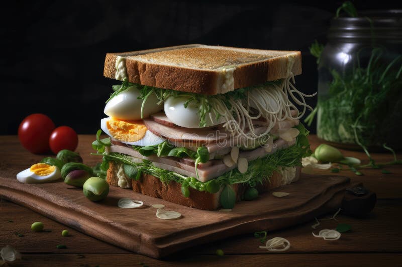 Creative Interpretation of the Classic Sandwich, with Ingredients and ...