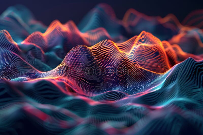 Creative Interpretation of Sound Wave Patterns in a Modern Digital ...