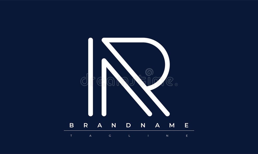 Creative IR Letter Initial Logo Vector Image Stock Vector ...