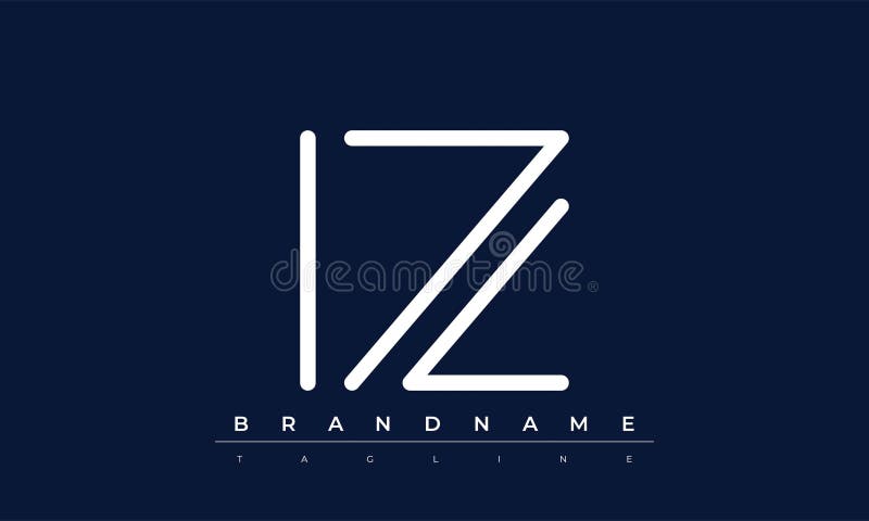 Creative IZ Letter Initial Logo Vector Image Stock Vector ...