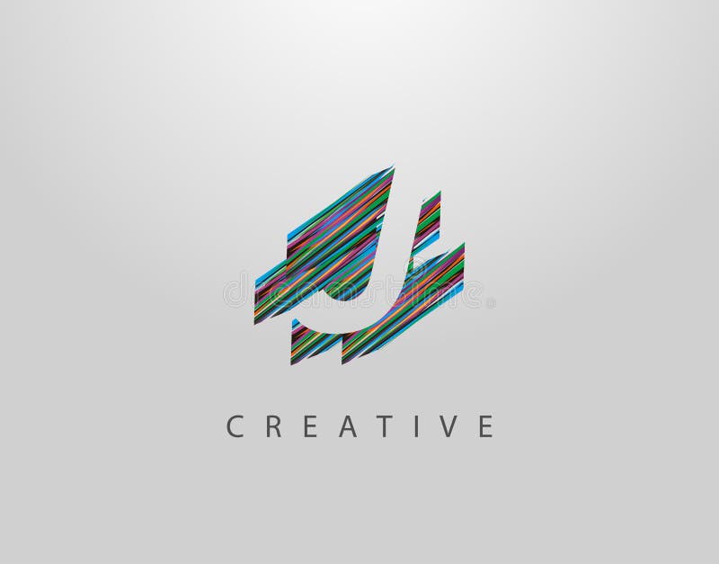 Creative J Letter Logo. Modern Abstract Geometric Initial J Design ...