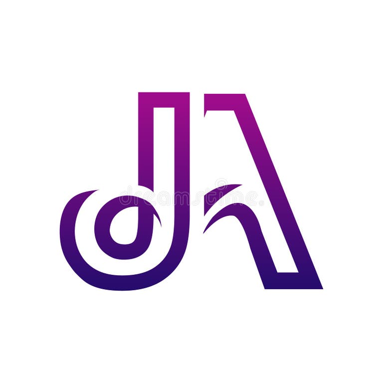 Creative JA Logo Icon Design Stock Vector - Illustration of logos ...