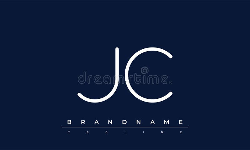 Creative JC Letter Initial Logo Vector Image Stock Vector ...
