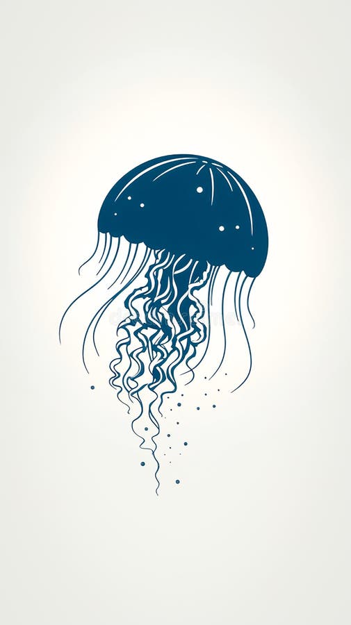 Creative Jellyfish Logo Design Concepts Template, Generative AI. Stock ...