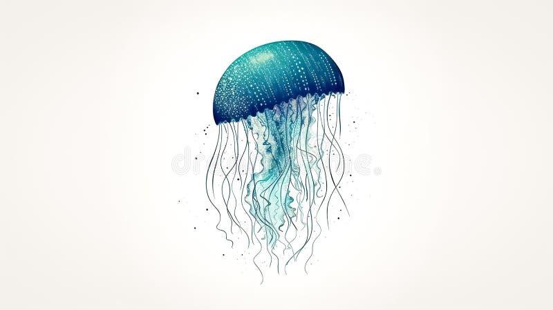 Creative Jellyfish Logo Design Concepts Template, Generative AI. Stock ...