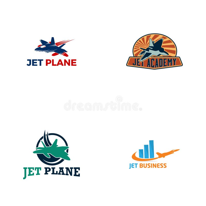 Creative Jet Plane Logo Vector Art Logo Stock Vector - Illustration of ...