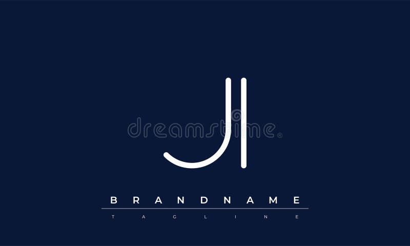 Creative JI Letter Initial Logo Vector Image Stock Vector ...