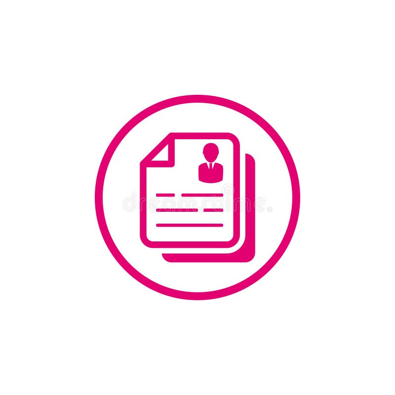 Creative job CV icon stock vector. Illustration of people - 225371592